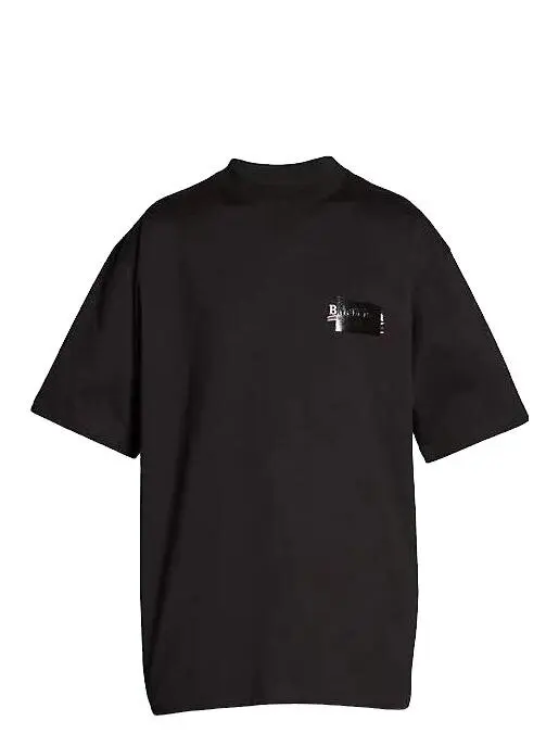 Balenciaga Gaffer T-shirt Large Fit - Black
