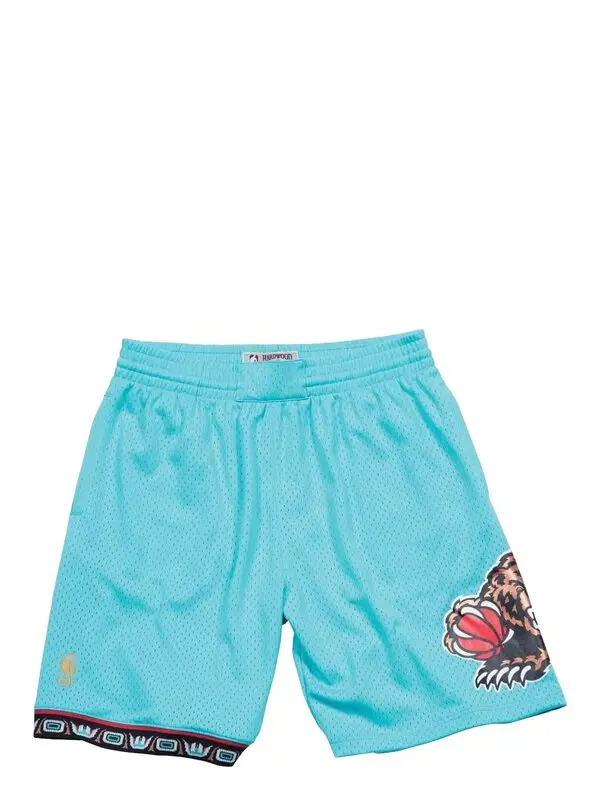 Mitchell & Ness Nba Vancouver Grizzlies Road Swingman Shorts 1996-97 - Teal/multi-color