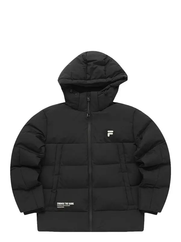 FILA FUSION Down Jacket With Hood - Black