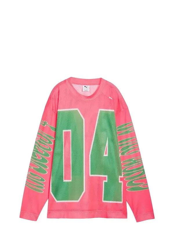 PUMA X Flau'jae Oversized Long Sleeve Jersey - Pure Pink