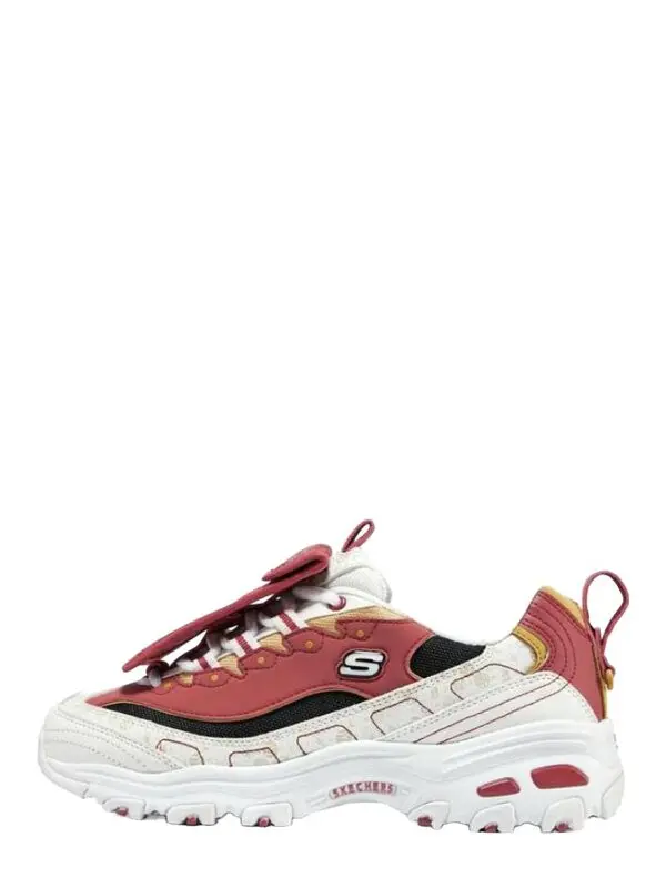 Sketchers D'lites Cny Sneakers - White/black/red