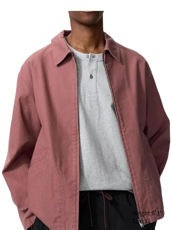 Uniqlo Zip Up Blouson Jacket - Pink