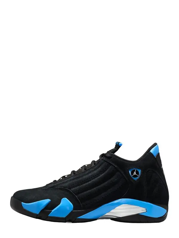 JORDAN Retro Sneakers - Black/university Blue/metallic Silver