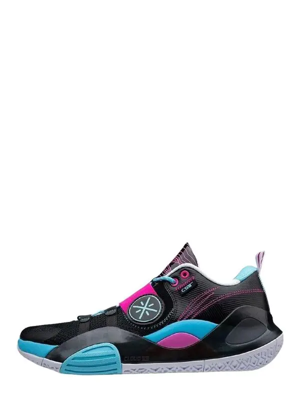 LI-NING Wade All City Lite "south Beach" Athletic Sneakers - Black/rose Red