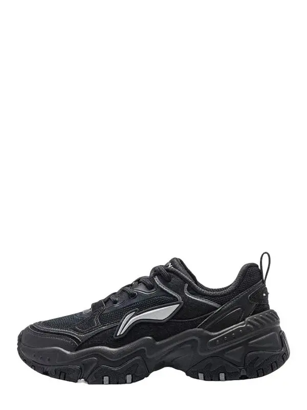 LI-NING Brown Sugar" Black Sneakers - Black/grey