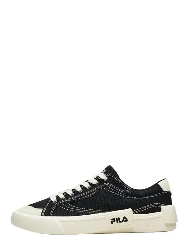 FILA FUSION Canvas Low Top Sneakers - Black