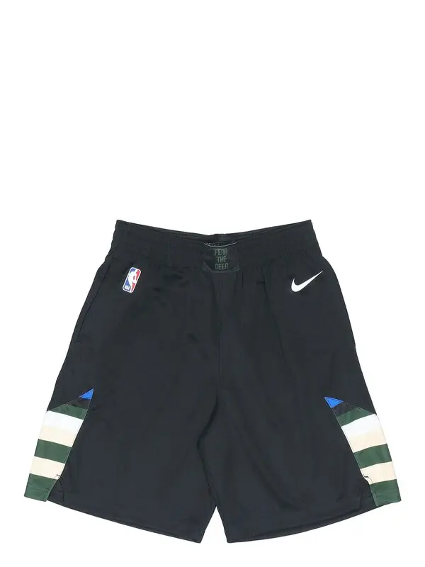 Nike Milwaukee Bucks Basketball Shorts - Black