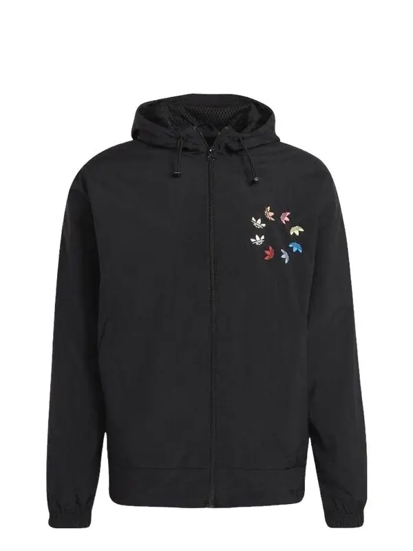 Adidas Logo Sports Black Track Jacket - Default Color