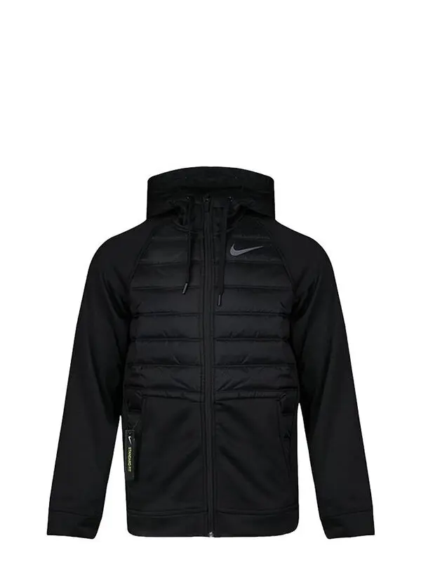 Nike Quilted Padded Hooded Jacket - Black