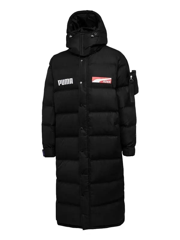 PUMA X Ader Error Long Down Coat - Black/white/red