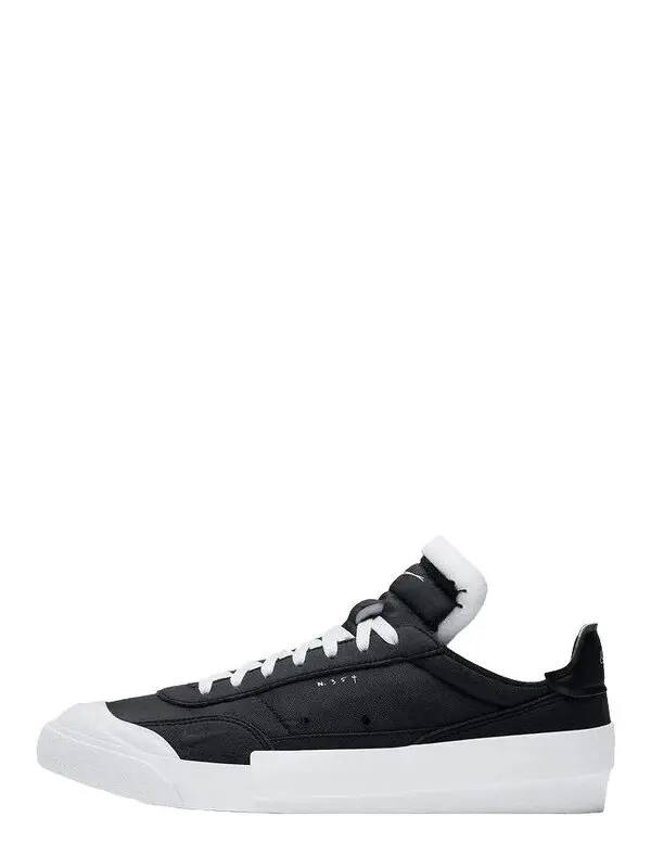 Nike Drop Type Lx "unfinished" Low Top Sneakers - Black/white