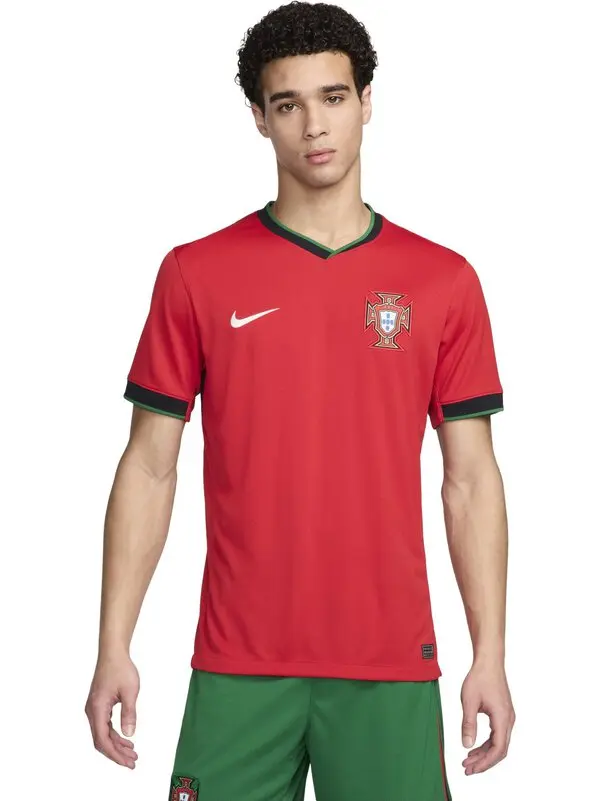 Nike Portugal 24/25 Stadium Home Replica Soccer Jersey - Red