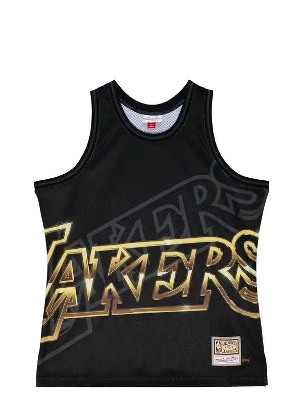 Mitchell & Ness X Nba Los Angeles Lakers Big Face 4.0 Tank - Black/gold