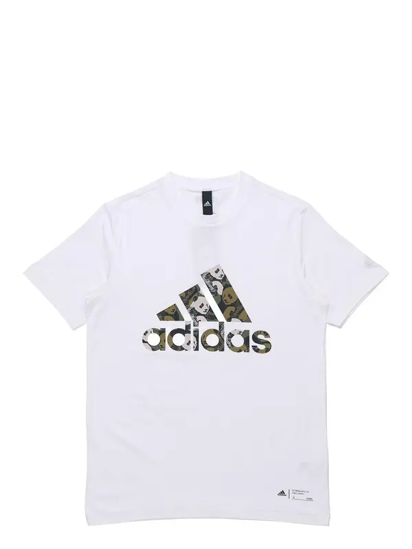 Adidas Panda Print Logo T-shirt - White