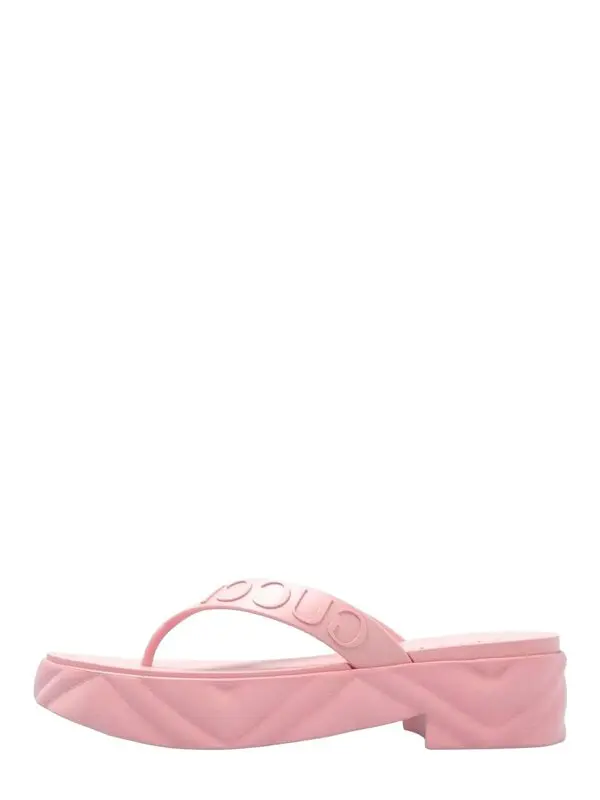 Gucci Thong Platform Sandal - Pink