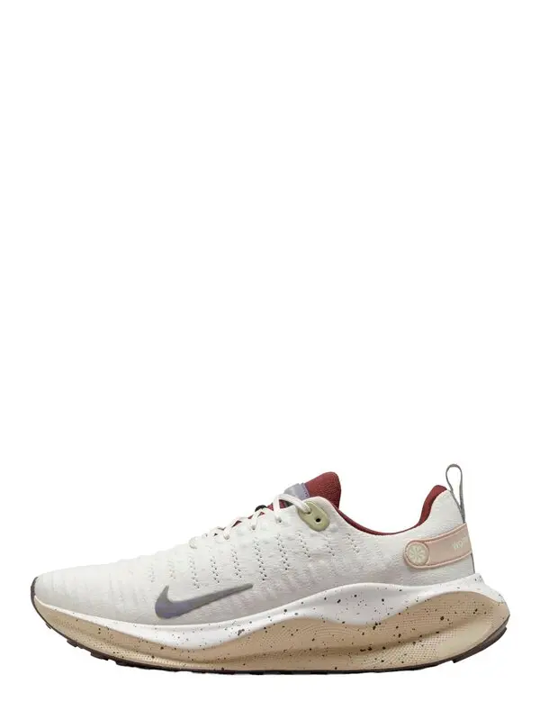 Nike Reactx Infinity Run Flyknit 4 Athletic Sneakers - Sail/grey/red