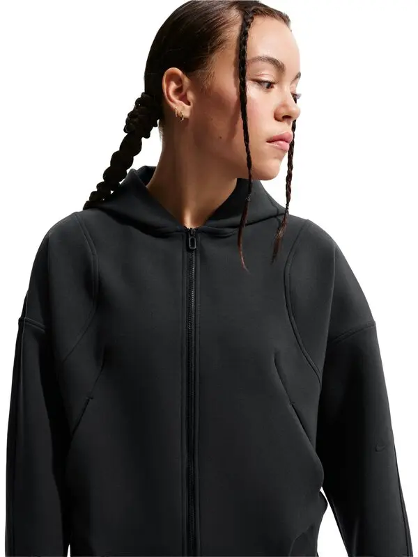 Nike Therma-fit Knit Full-zip Hoodie - Black