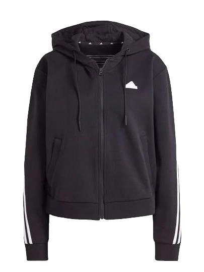 Adidas Future Icons 3-stripes Full Zip Hoodie - Black