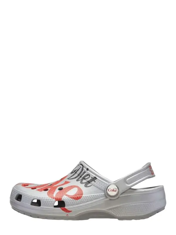 CROCS X Coca-cola Classic Clogs 'diet Coke - Silver/red