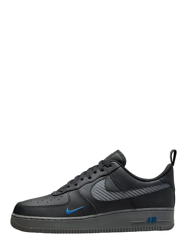 Nike Force 1 Low Top Sneakers - Black/blue