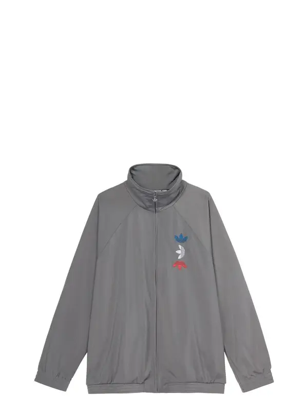 Adidas Originals Metallic Logo Track Jacket - Grey