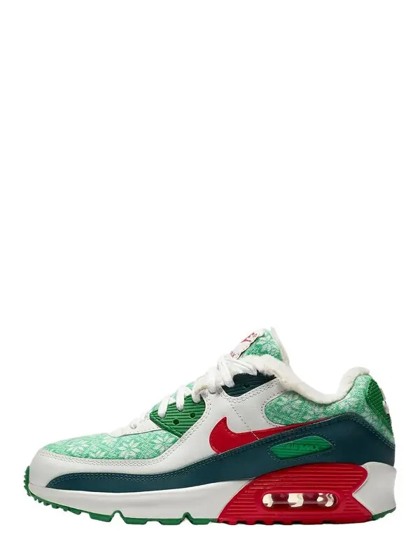 Nike Max 90 'christmas Sweater' Casual Shoes - Green/white/red