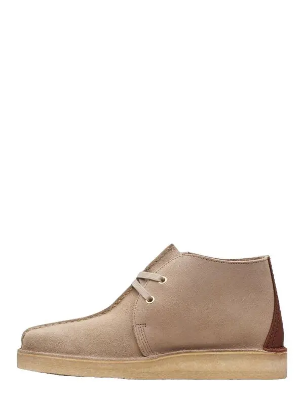 Clarks Desert Trek Hi Ankle Shoes - Beige/brown