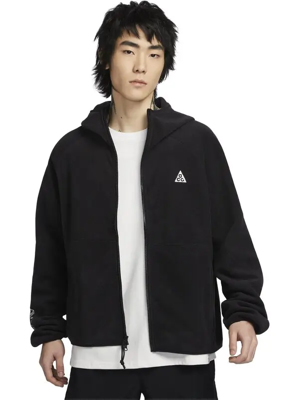 Nike Wolf Tree Full-zip Hooded Jacket - Black