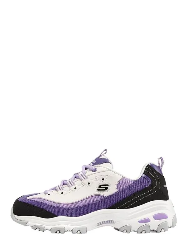 Sketchers D'lites 1.0 Sneakers - Black/white/purple