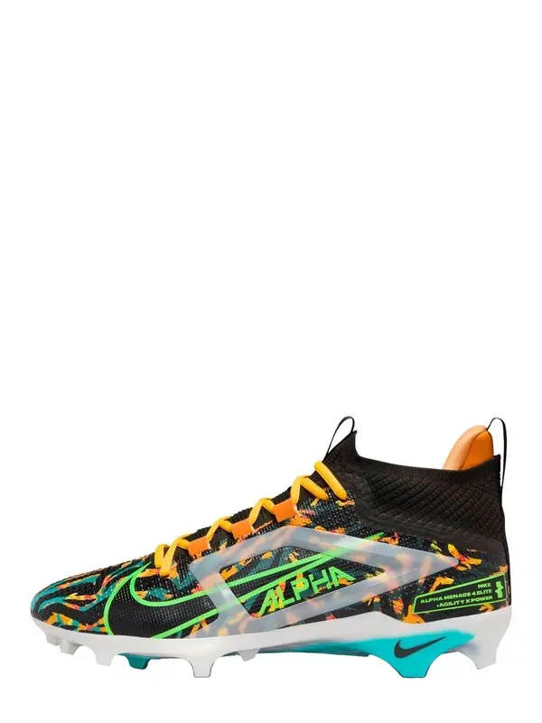 Nike X Travis Kelce Alpha Menace 4 Elite '90s Fashion Football Cleats - Black/sail/dusty Cactus