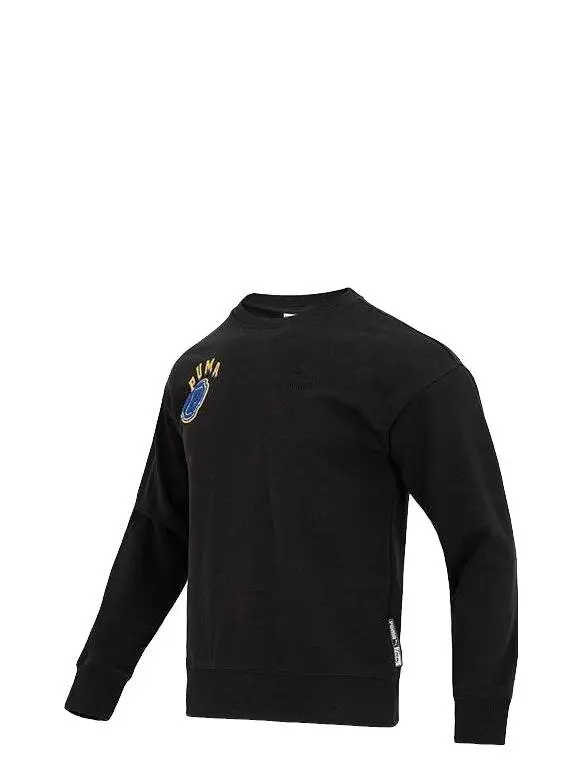 PUMA Team Crew Graphic Sweater - Black