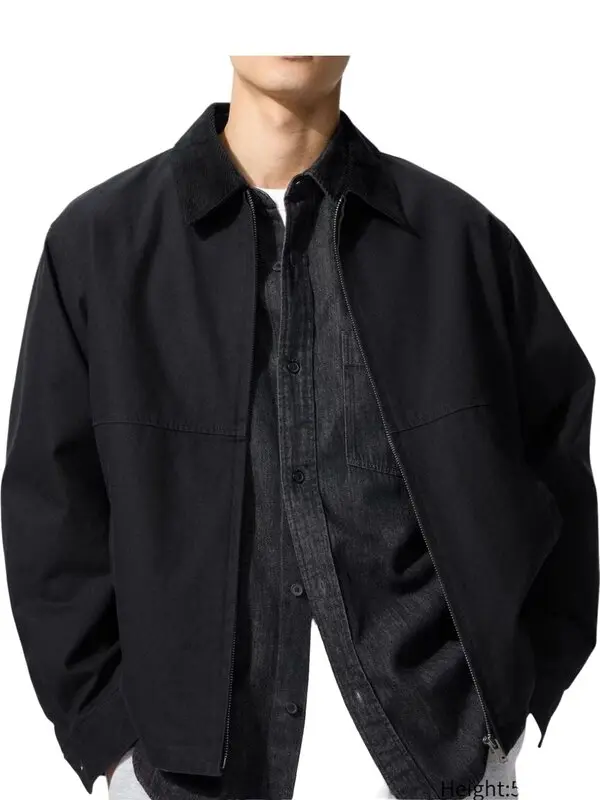 Uniqlo Zip-up Blouson Jacket - Black