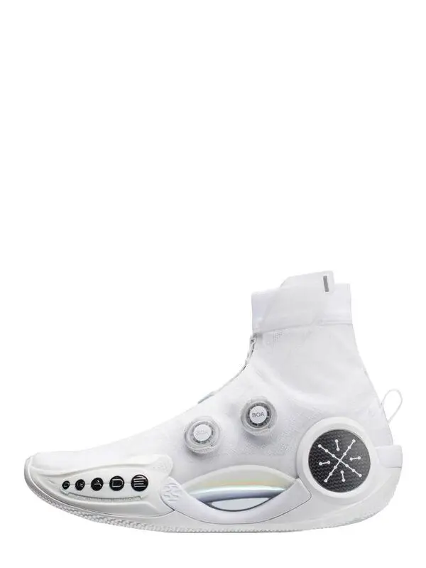 LI-NING X Dft Way Of Wade Infinity "balance" High Top Sneakers - White/black