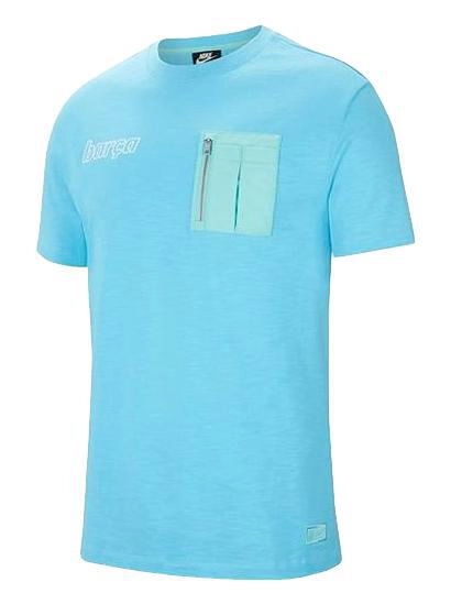 Nike Fc Barcelona Pocket Training T-shirt - Blue