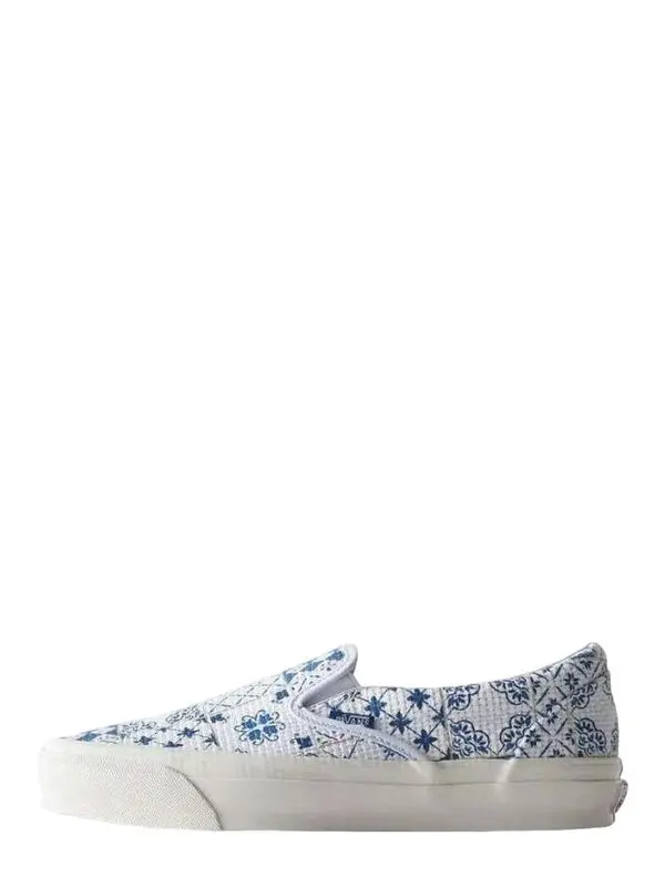 VANS Kith X Og Classic Slip-on Lx 'azulejo Tile - Blue/white