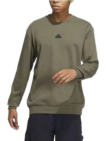 Adidas Tech Graphic Crew Asia Sizing - Olive Green