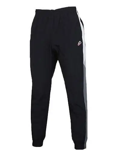 Nike As Sportswear He Wr Pant Wvn Sign Grey - Black