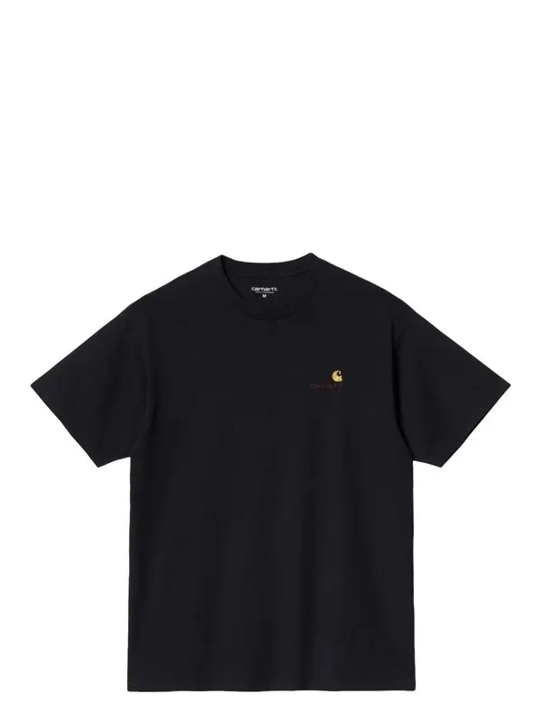 Carhartt Work In Progress American Script Short Sleeve T-shirt - Black