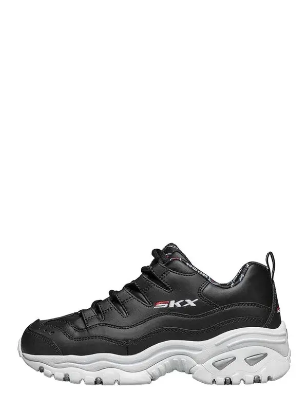 Sketchers Energy Sneakers - Black/white/red