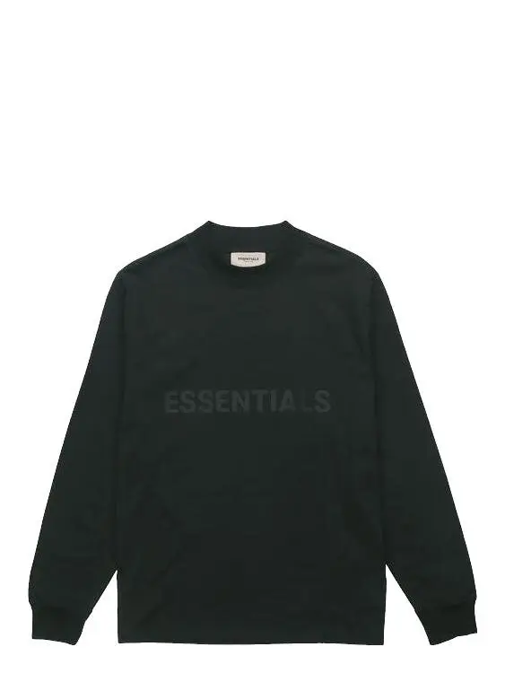 Fear Of God Fw20 Long Sleeve Logo Tee - Black