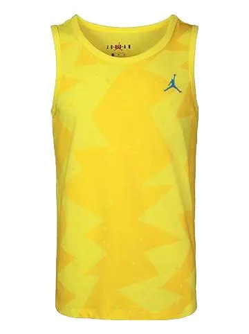JORDAN Air Printed Basketball Sports Vest - Yellow