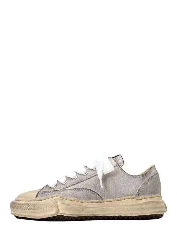 Mihara Yasuhiro Peterson Og Sole Distressed Canvas Low Top Sneakers - White