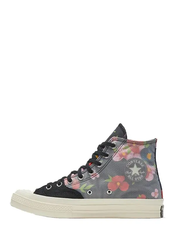 CONVERSE Chuck 70 High Top Floral Sneakers - Black