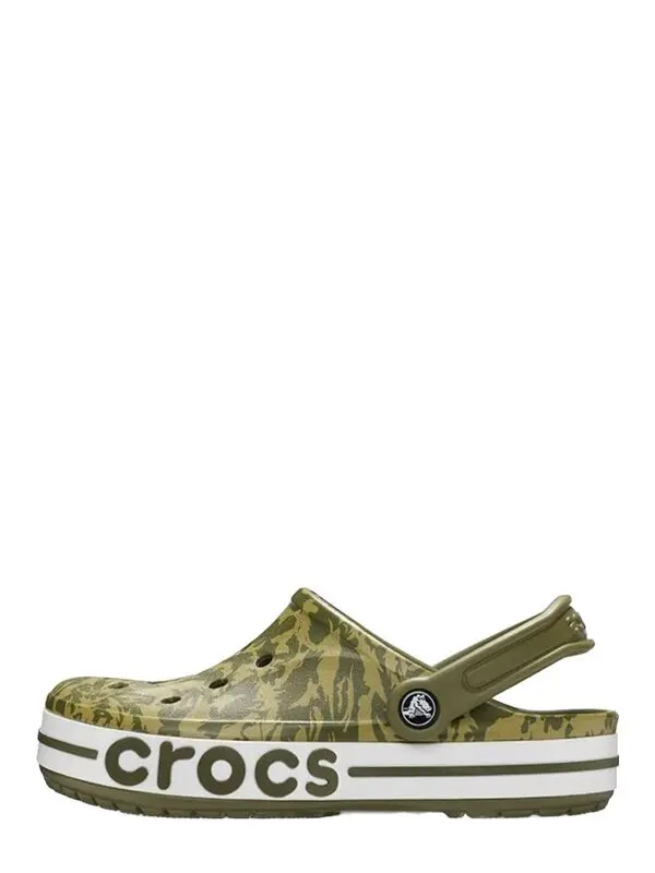 CROCS Camouflage Printed Sandals - Green