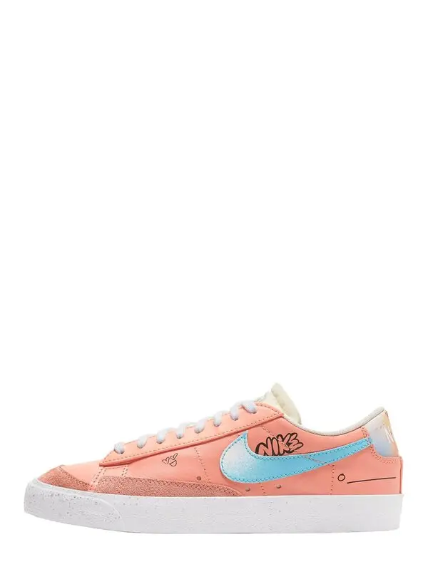 Nike Blazer Low '77 Doodle Sneakers - Pink/blue/yellow