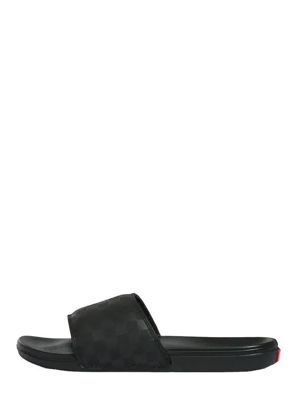 VANS La Costa Slide-on Checkboard Sandals - Black