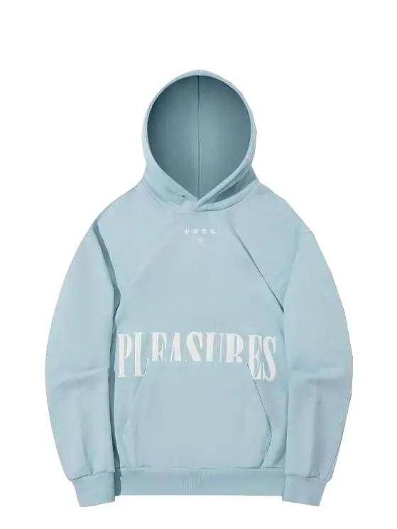 LI-NING X Pleasures Graphic Hoodie - Light Blue/white