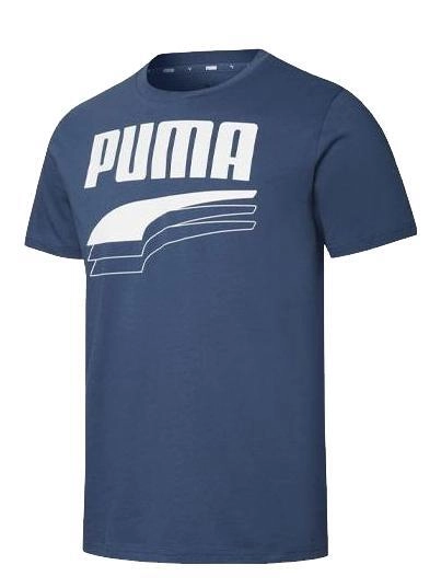 PUMA Rebel Bold T-shirt 'blue - Blue/white