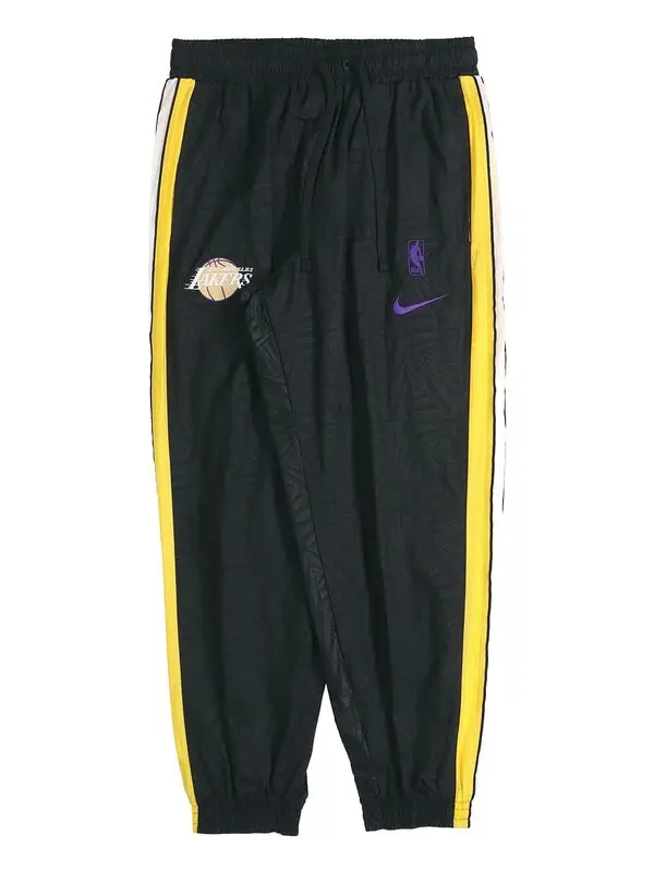 Nike Los Angeles Lakers Colorblock Woven Bundle Feet Sports Long Pants - Black