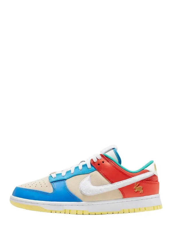 Nike Dunk Low Year Of The Rabbit Sneakers - Blue/cream/orange